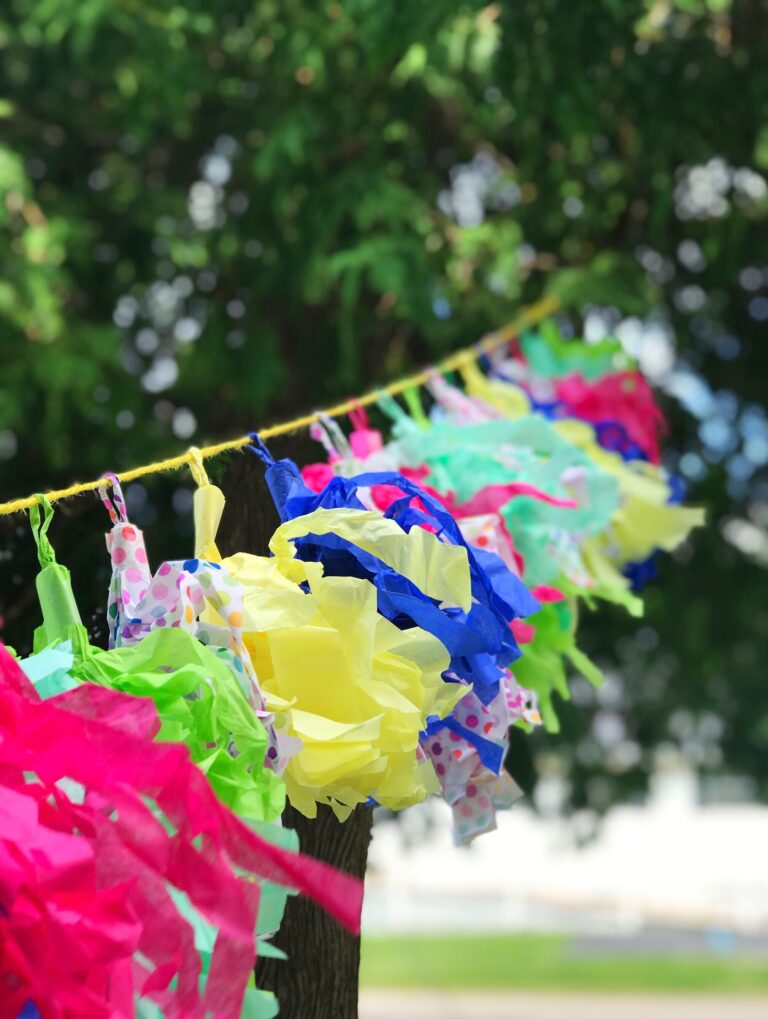 DIY Tissue Paper Tassels: Easy Party Decor - Clover Lane