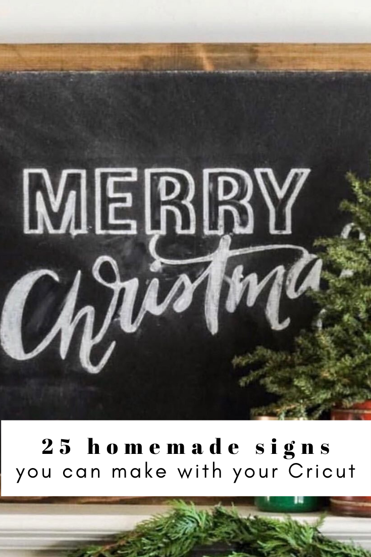 25 holiday signs made with cricut that anyone can DIY