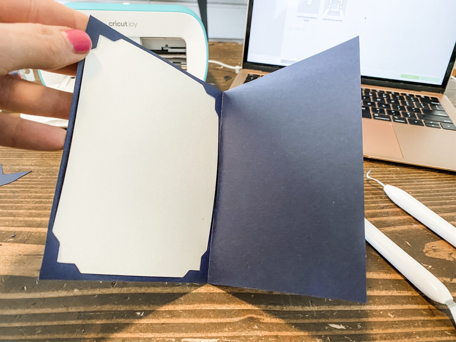 Frontline Medical Thank You Cards Made With Cricut - Clover Lane