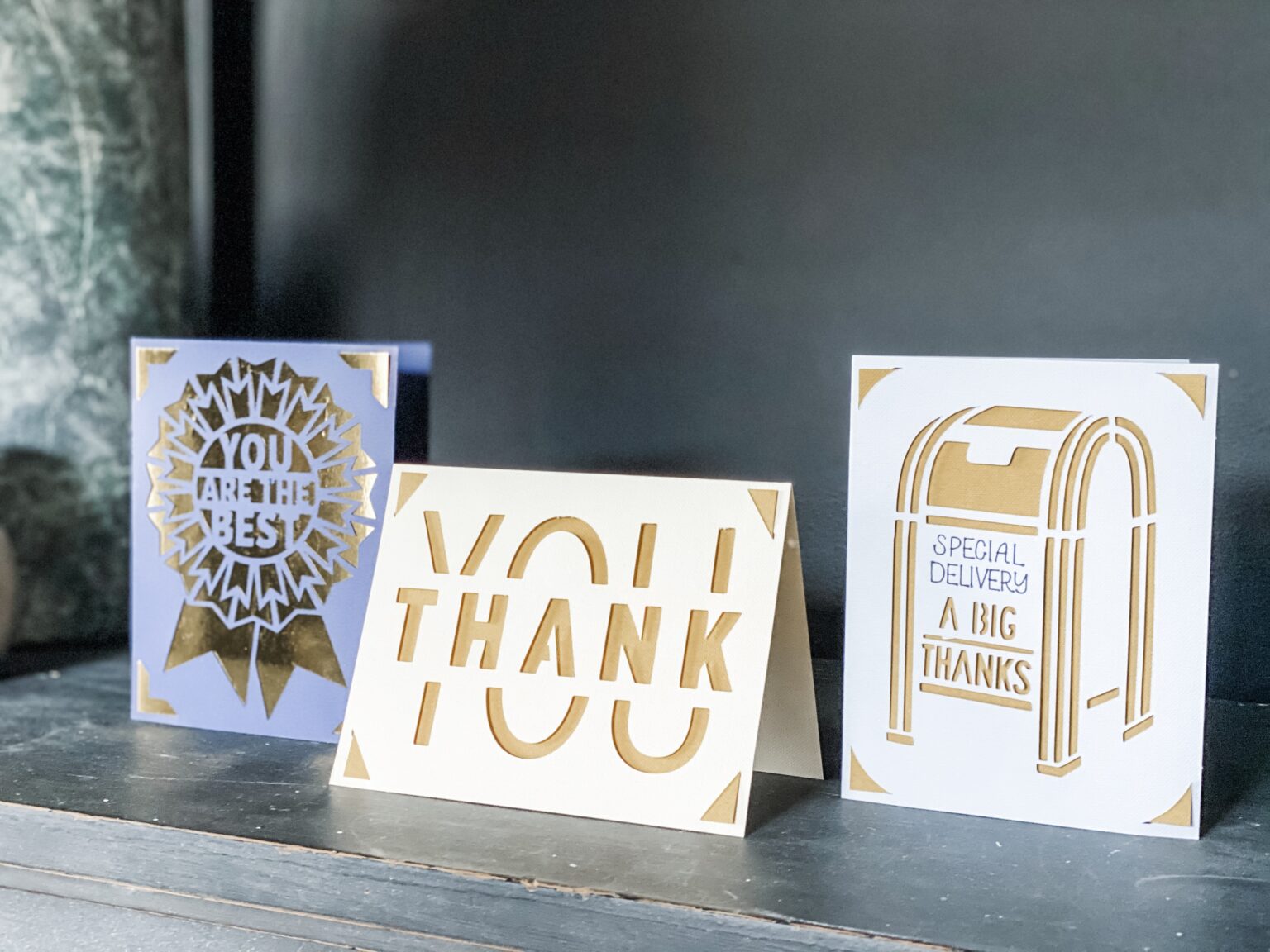 Frontline Medical Thank You Cards Made With Cricut - cloverlaneblog.com
